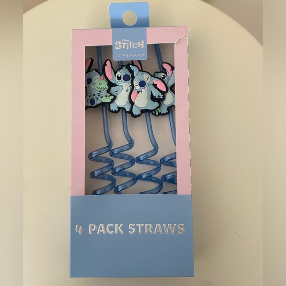 Disney | Kitchen | Disney Stitch 4 Pack Of Plastic Straws | Poshmark
